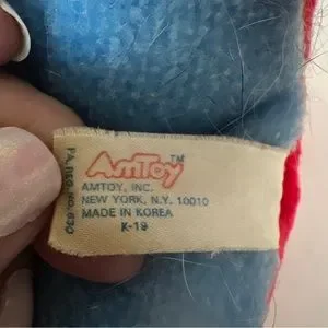 Toys | Vtg 1982 Amtoy Clown Baby Softtouch Stuffed Plush Soft Toy Red ...
